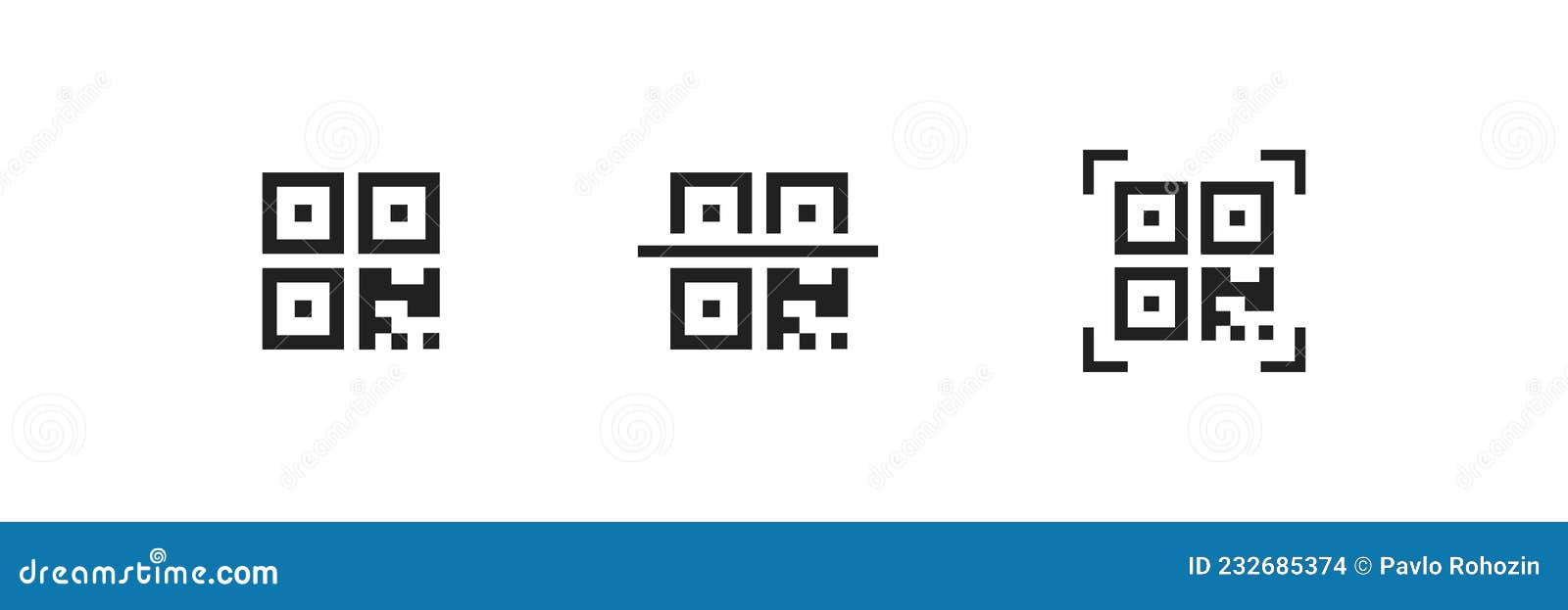 Qr Code Icon. Qrcode Scan Symbol Stock Vector - Illustration of label ...