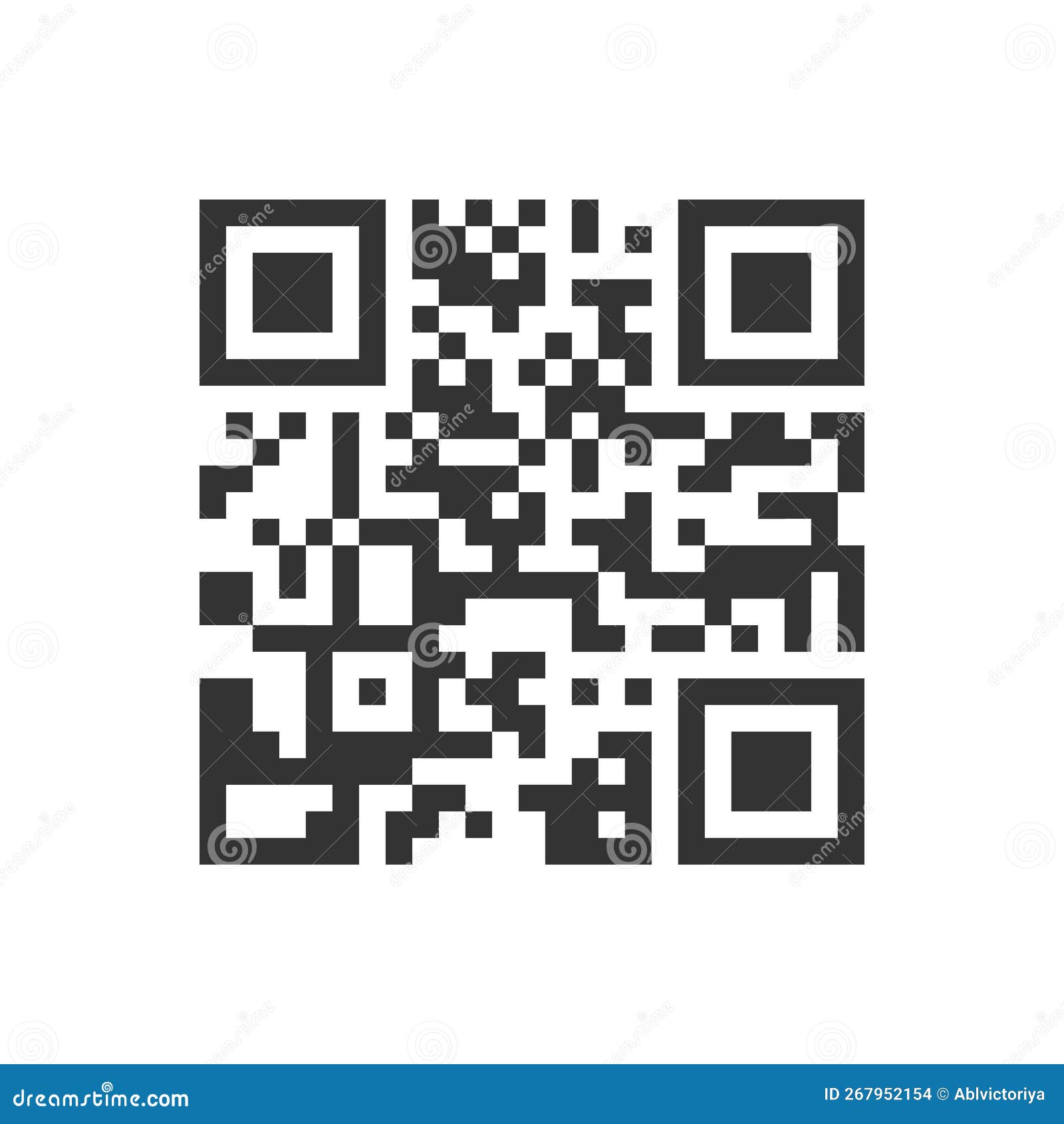 Qr Code Icon Quick Responce Matrix Barcode Template Digital Label With Info Data For Scanning