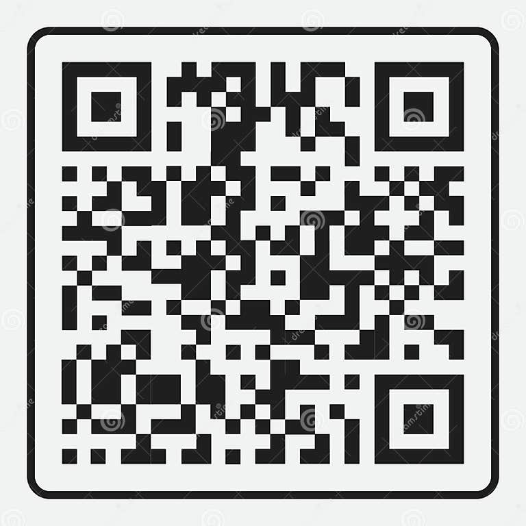 QR Code Icon. Stroke Outline Style Stock Vector - Illustration of ... QR Code Icon. Stroke Outline Style Stock Vector - Illustration of ...