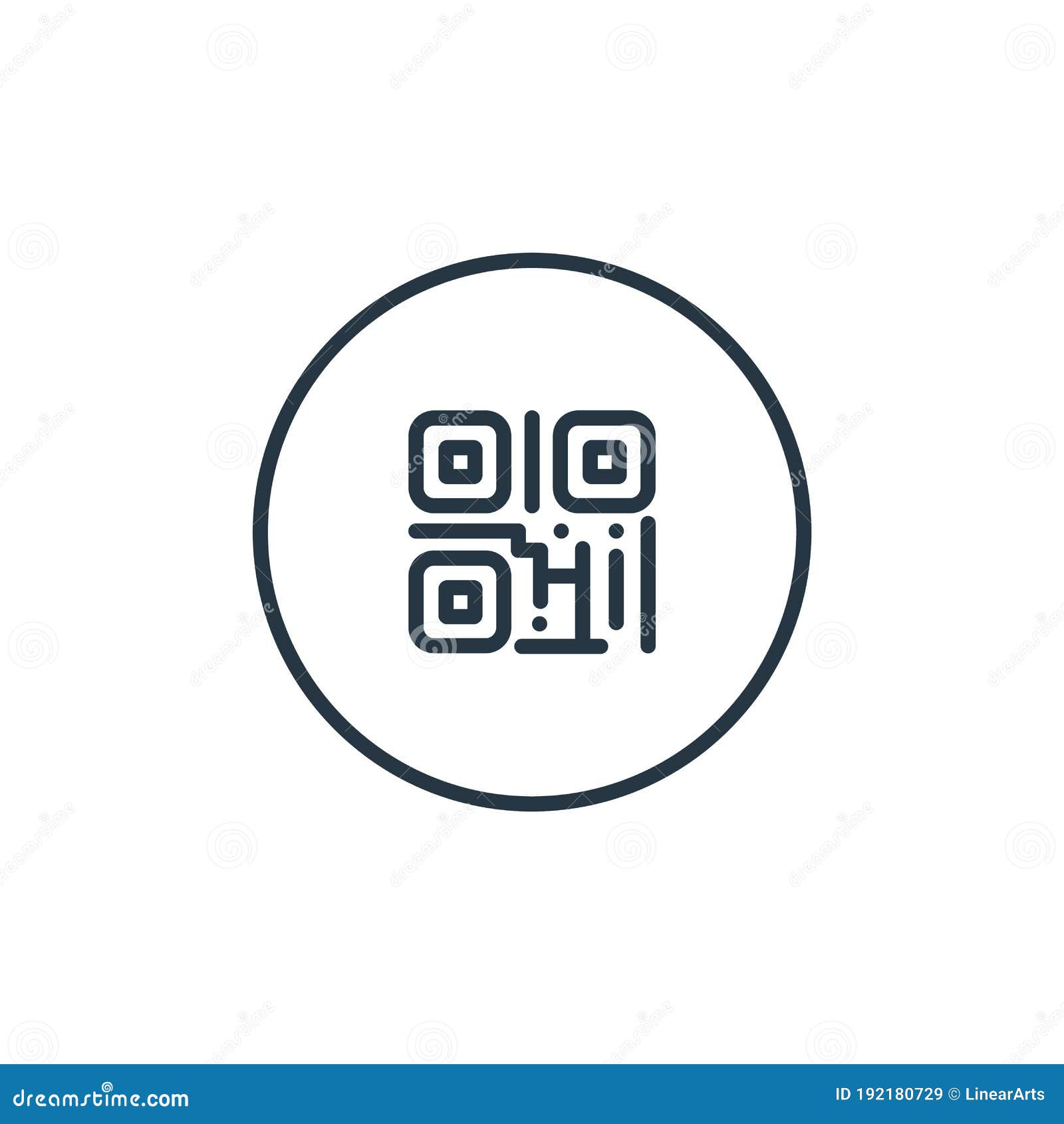 Qr Code Icon Vector from General Concept. Thin Line Illustration of Qr ...
