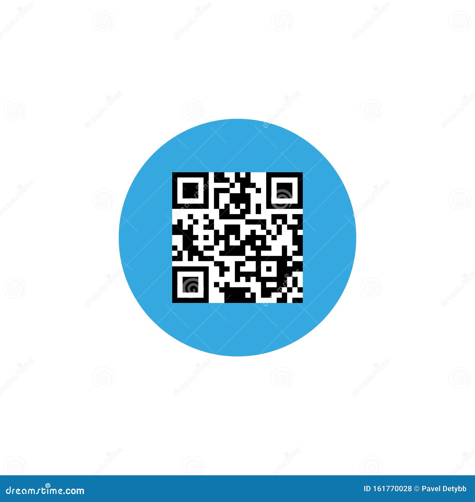 QR Code Icon. Vector Illustration, Flat Design Stock Illustration ...