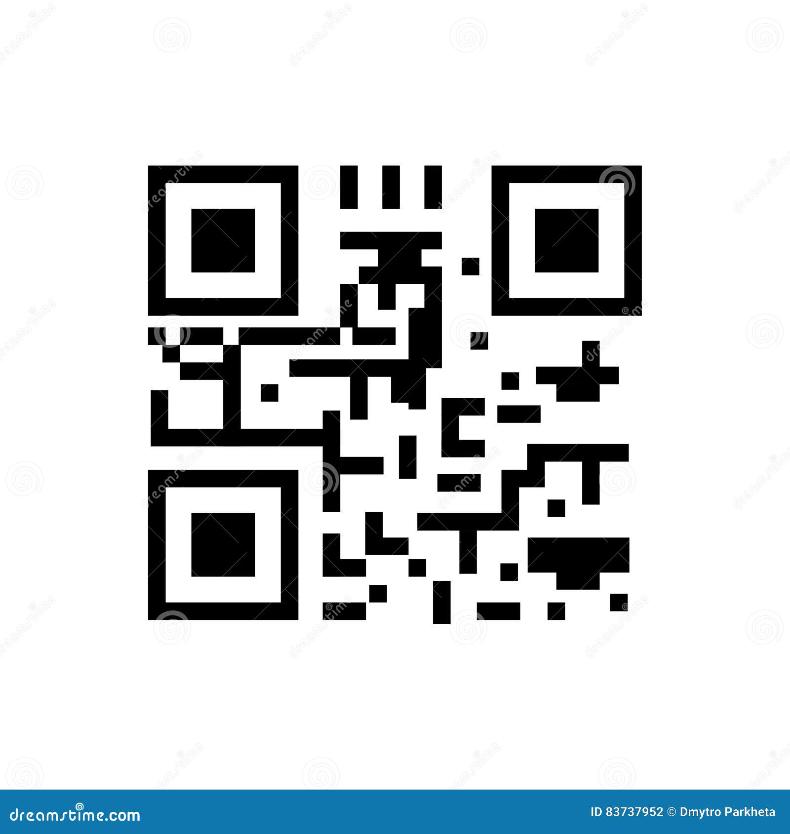 Qr code icon stock vector. Illustration of white, abstract - 83737952