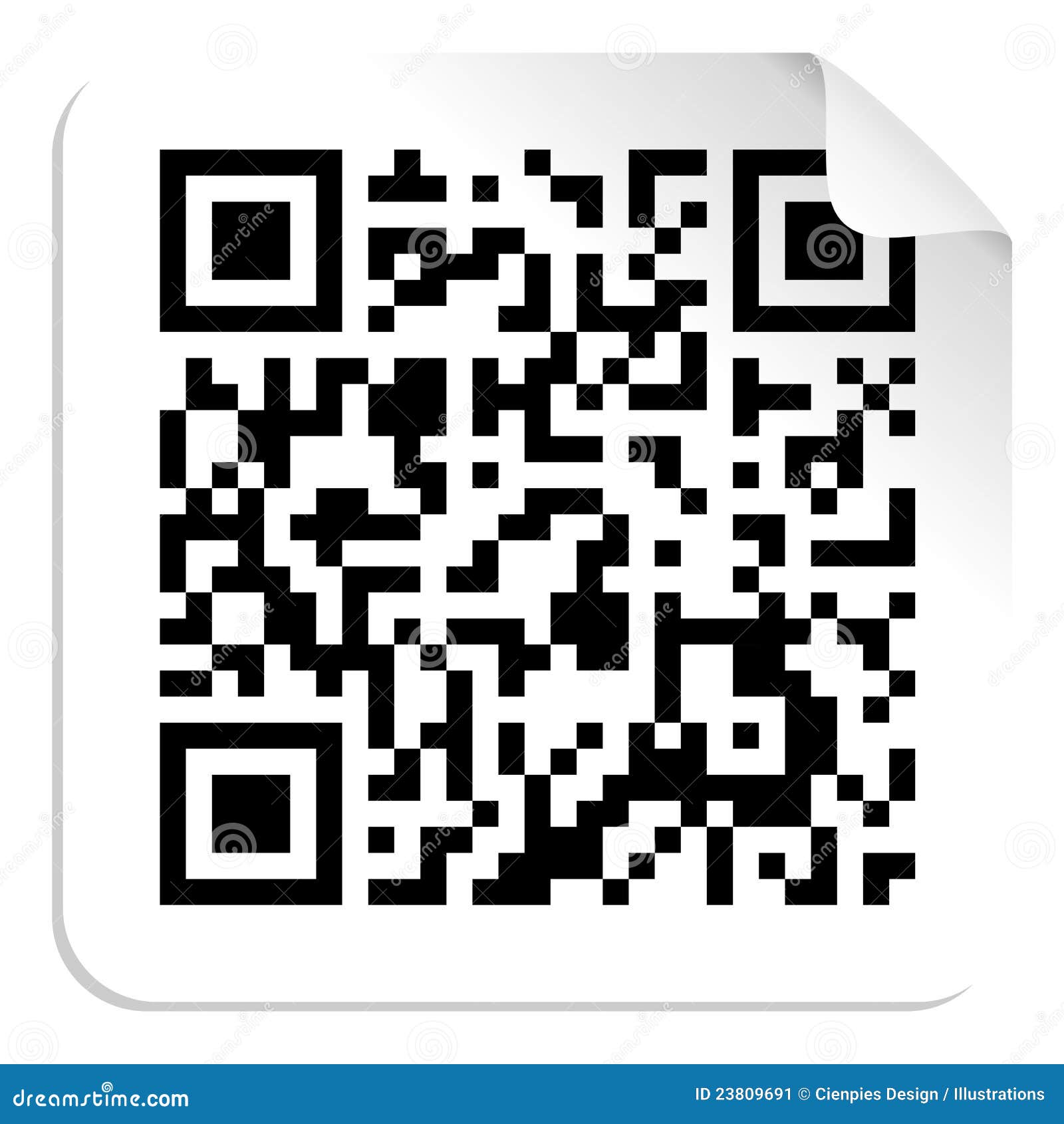 Qr Code Label. Sample Qr Code For Scan. Vector | CartoonDealer.com ... Qr Code Label. Sample Qr Code For Scan. Vector | CartoonDealer.com ...