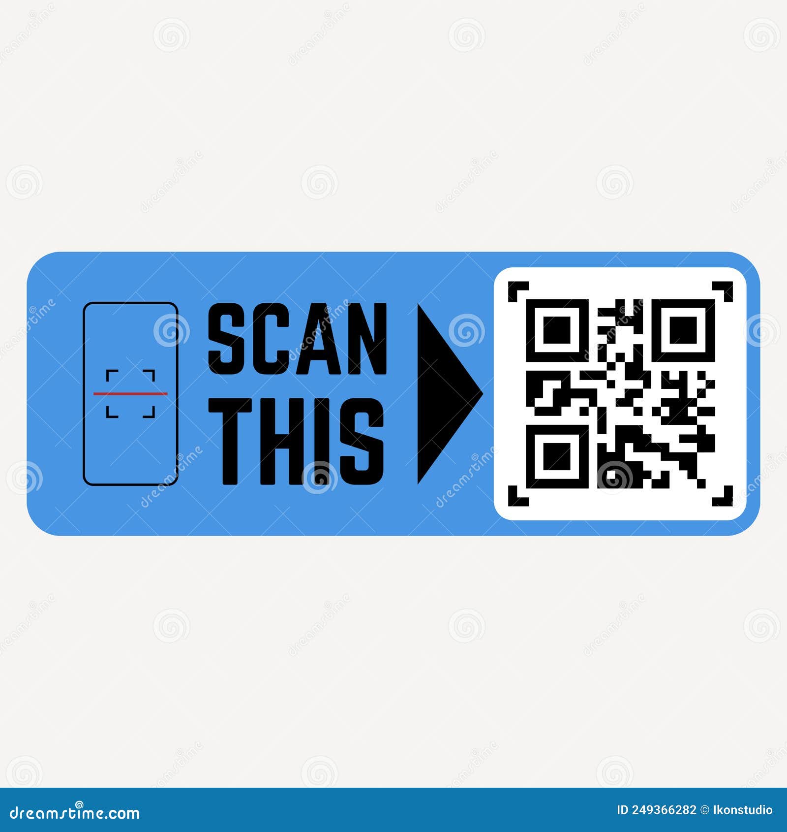 QR code label stock vector. Illustration of label, icon - 249366282