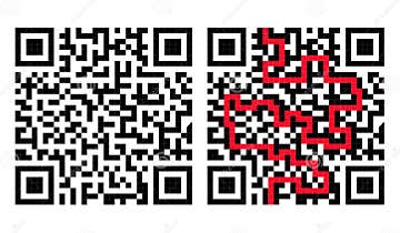 QR-Code-Labyrinth Mit Lösung Im Rot Vektor Abbildung - Illustration von ...