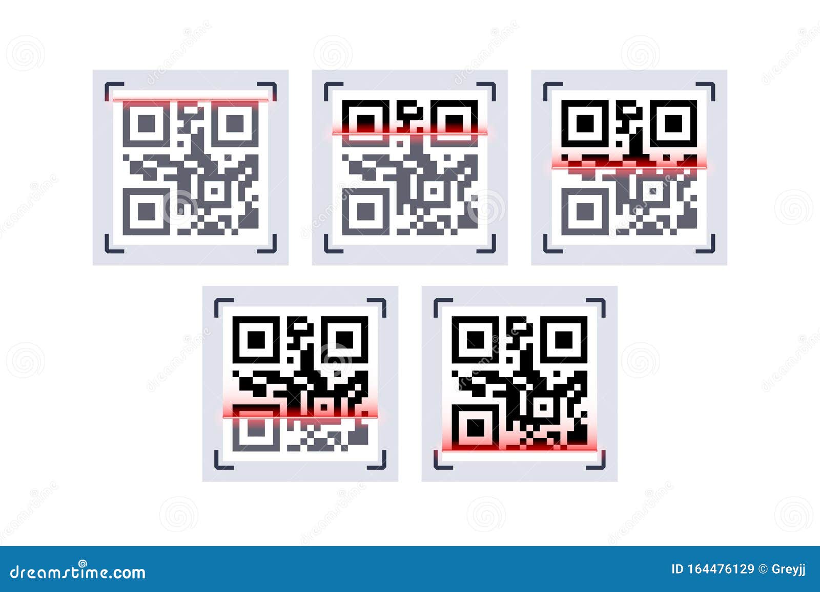 Laser Scanning Label With Barcode. Realistic Barcode Icon. Scan Me Icon ...
