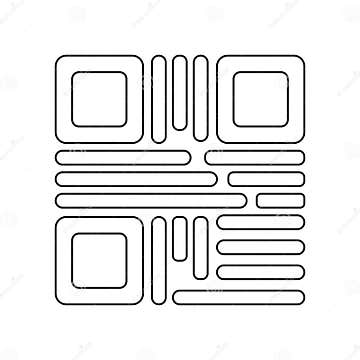 QR Code Linear Vector Icon. Code Scan Icon. QR Code Outline Vector Icon ...