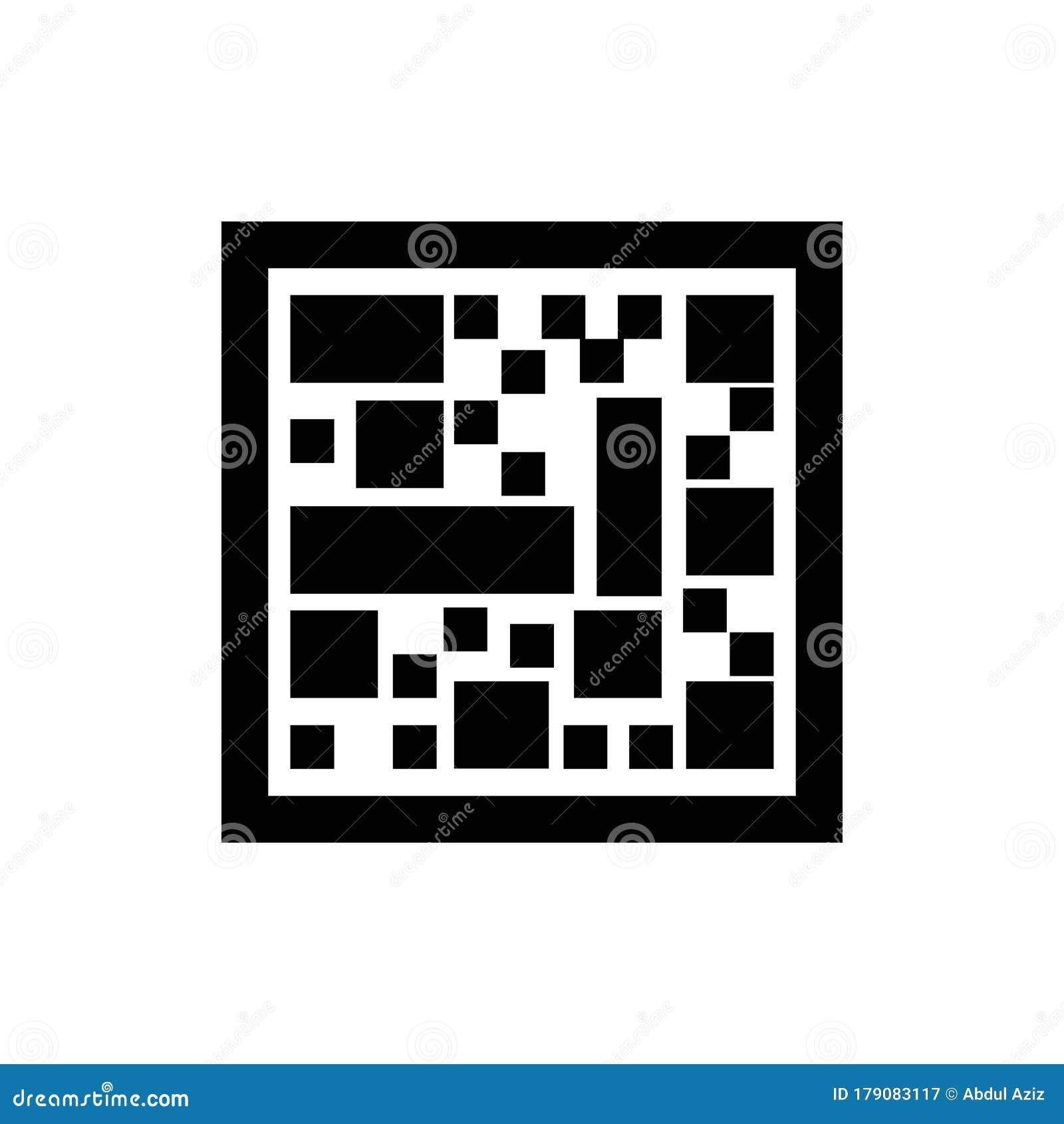 Qr code logo vector design stock illustration. Illustration of ...