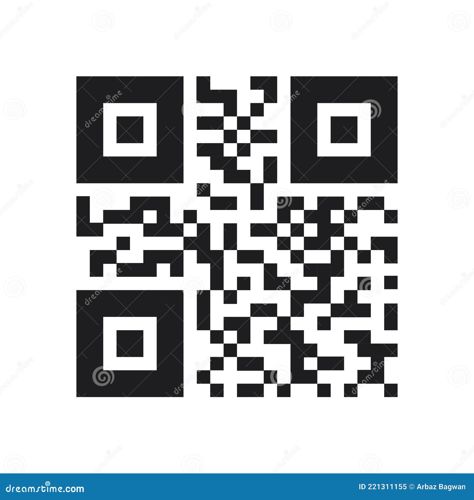 Qr Code Matrix Barcode-Etikett Vektor Abbildung - Illustration von ...