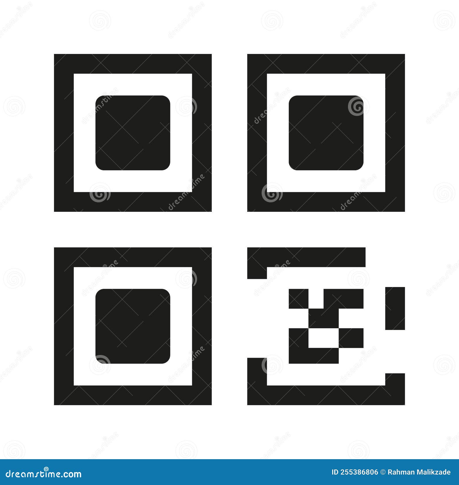 Qr-Code Oder Qrcode-Symbol. Qr-Code-Scan-Veranschaulichungsvektor ...