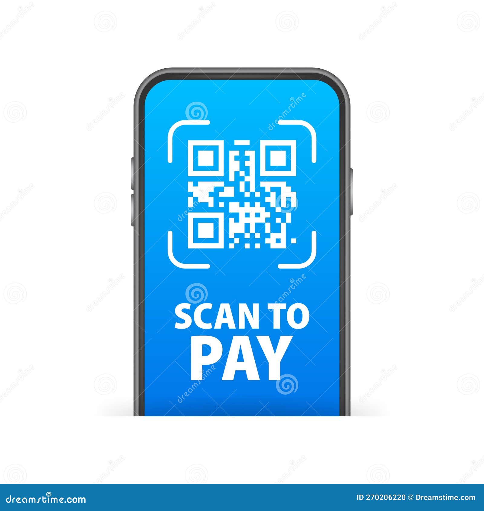 QR Code Payment. Scan To Pay. QR Code Scan To Smartphone. Stock Vector ...
