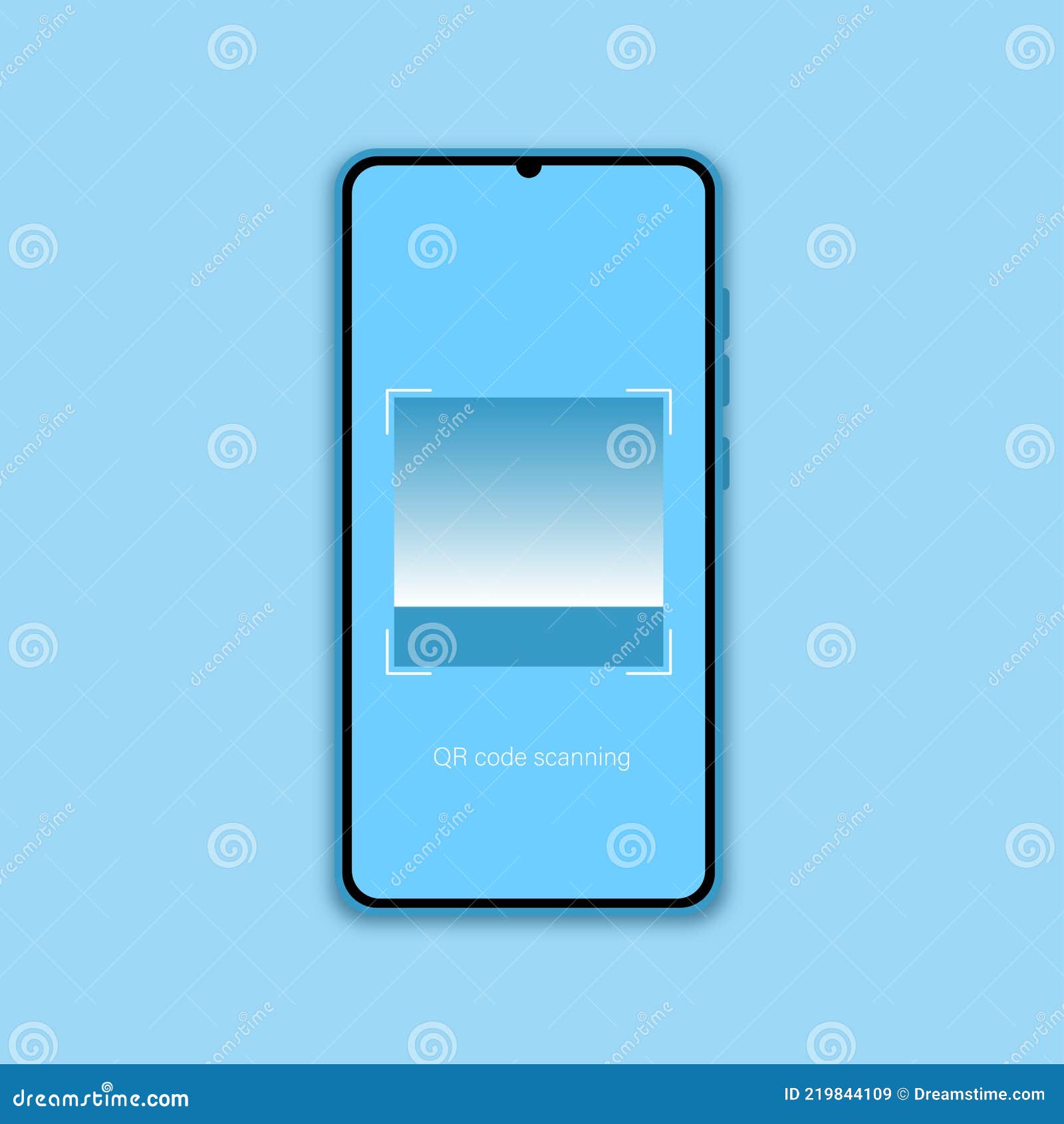 Qr Code For Payment Qr Code Scan To Smartphone Mobile Phone Scanning Qr Code Stock Vector