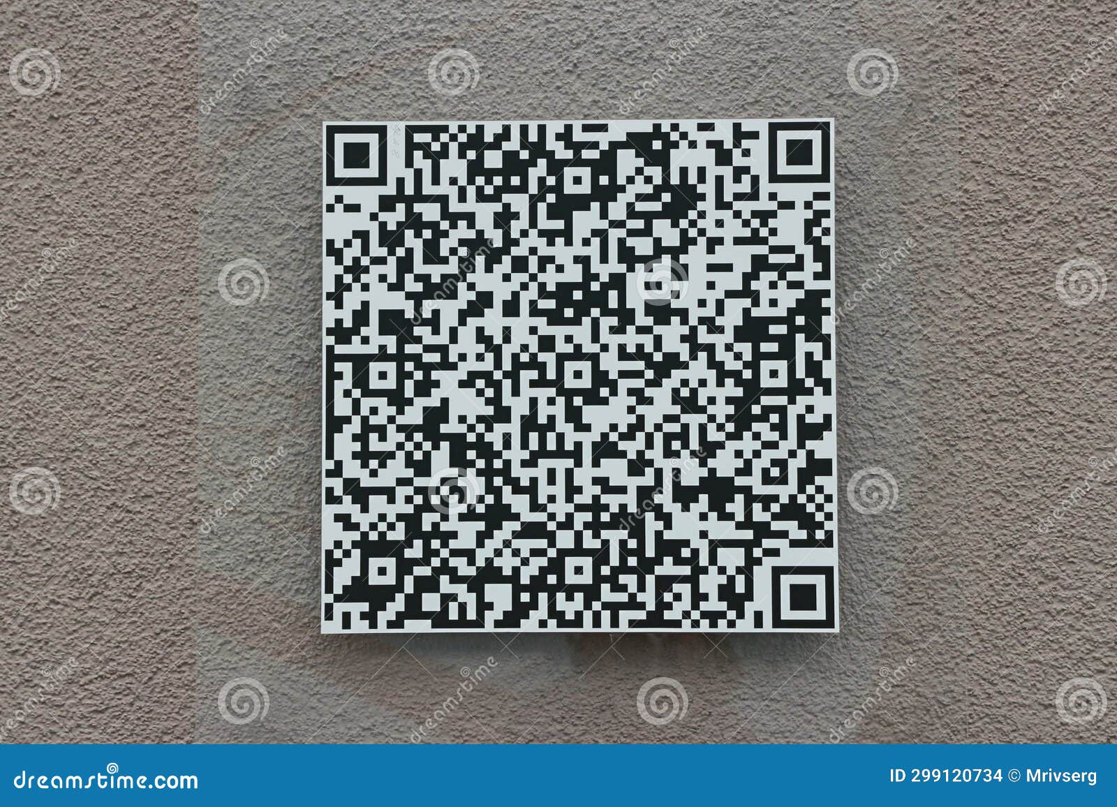 QR code stock photo. Image of digital, square, barcode - 299120734