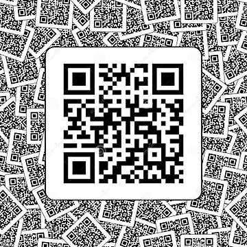 Qr Code on the Qr Codes Background Stock Illustration - Illustration of ...