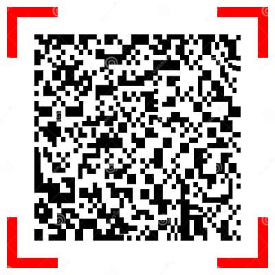 Qr Code with Red Scanner on White,vector Illustration Stock ...