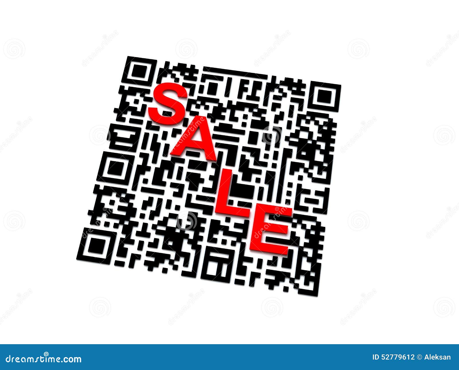 QR code with SALE word stock illustration. Illustration of phone - 52779612