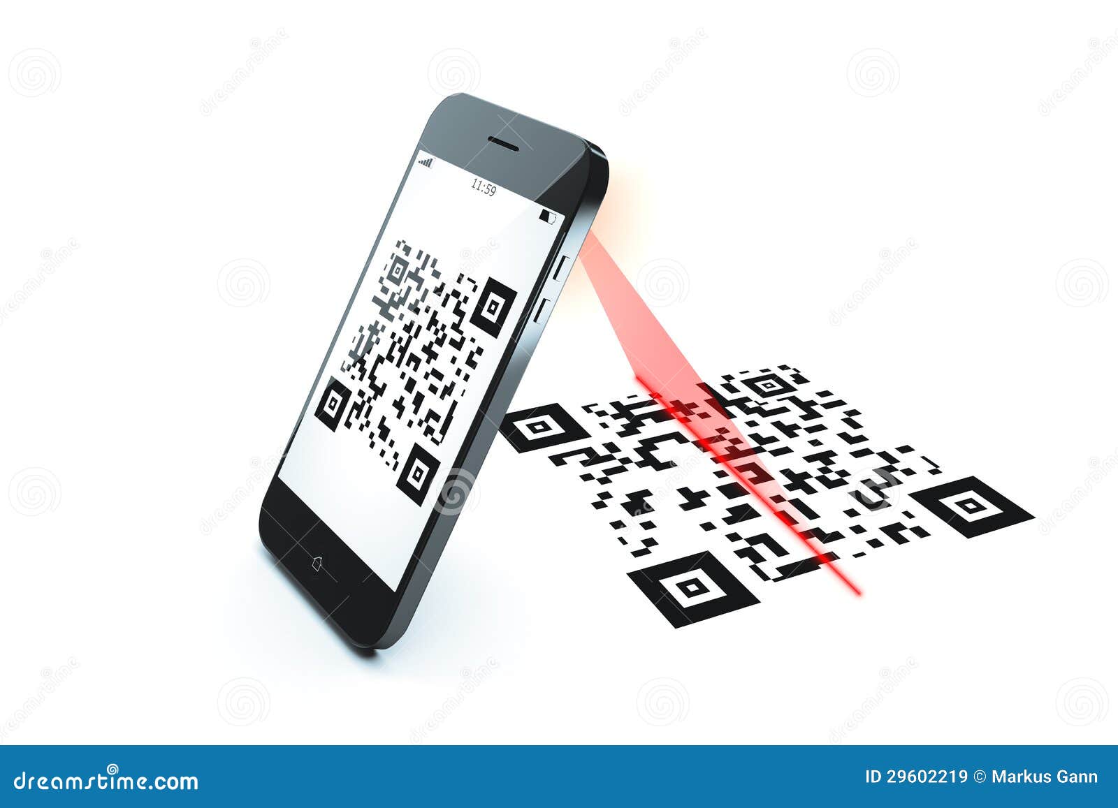 Qr Code Scan Phone Icon In Comic Style. Scanner In Smartphone Vector ...