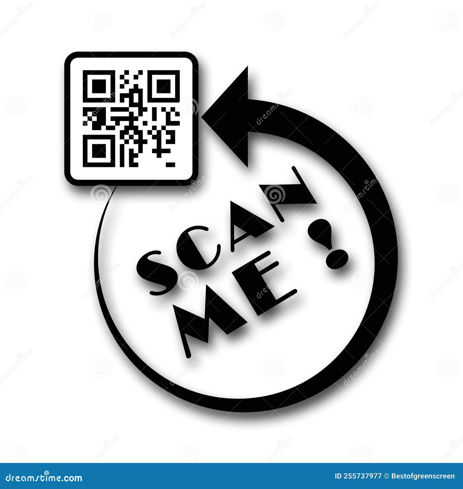 Qr Code Scan Me Icon For Payment Text Transfer With Scan Me Button