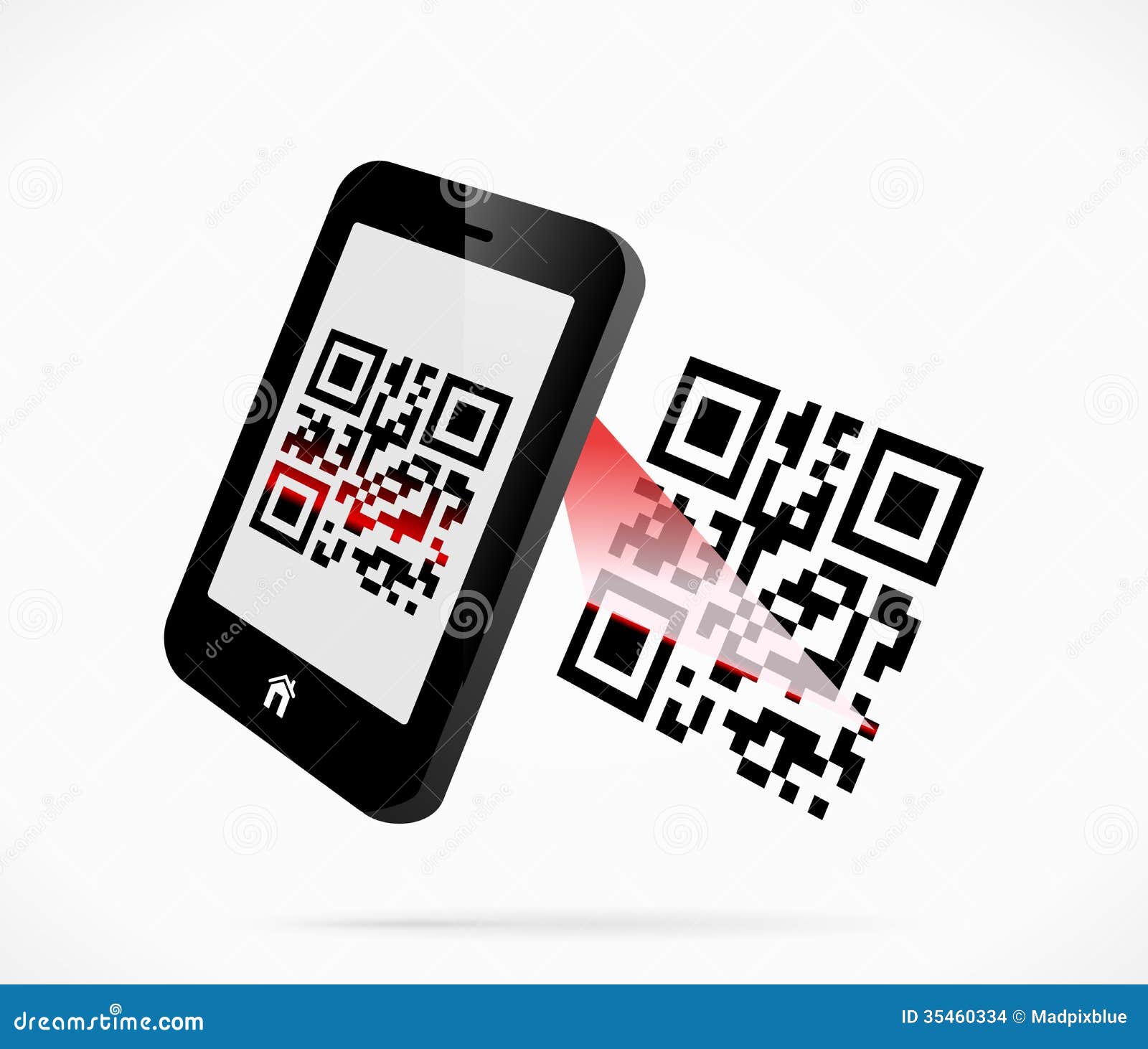 Qr Code Scan Stock Vector Illustration Of Link Technology 35460334