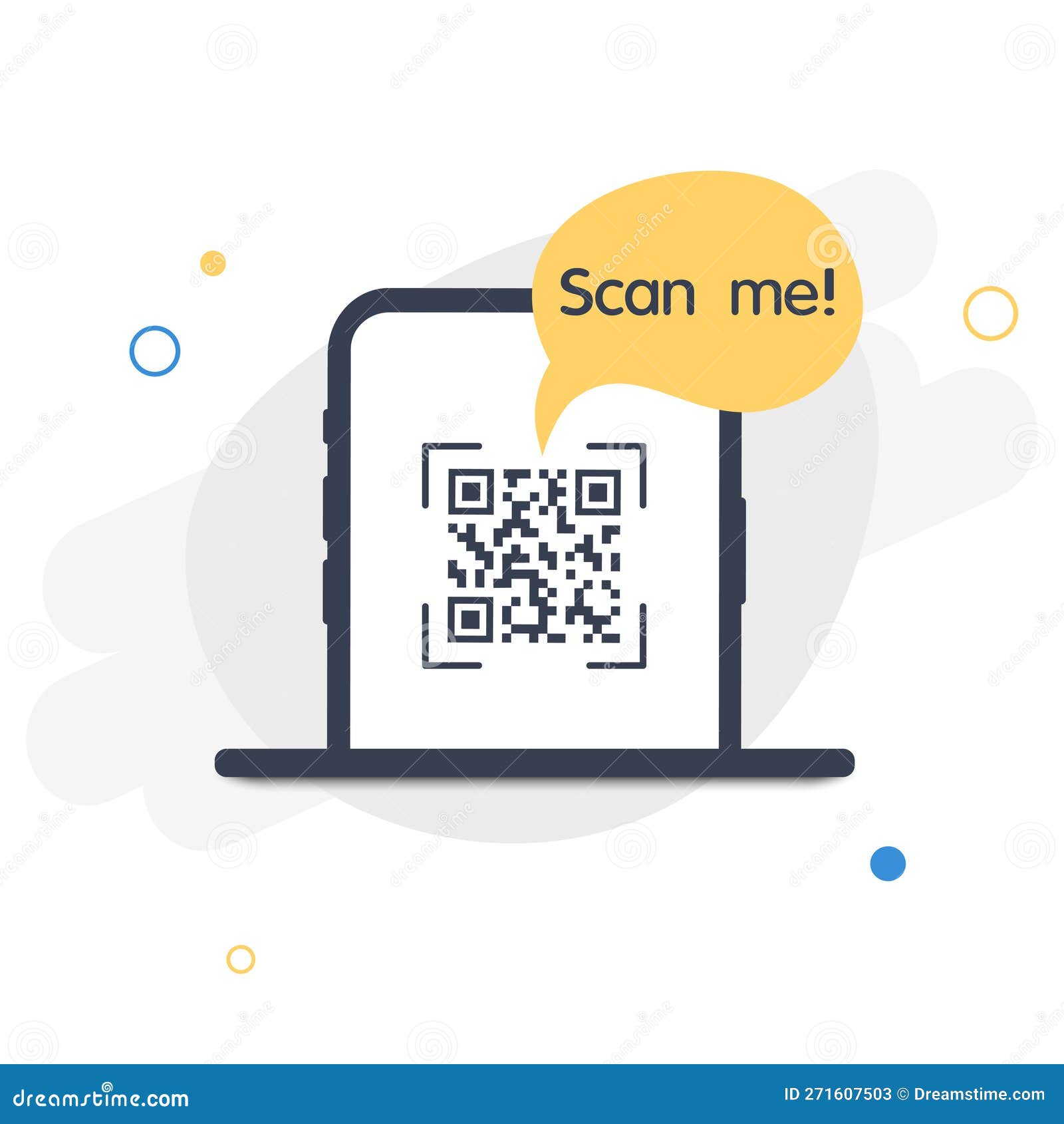 Qr Code Scan To Smartphone Qr Code For Payment Mobile Phone Scanning Qr Code Inscription Scan