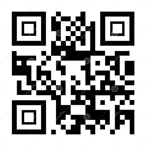 QR Code Scan Vector. Abstract Barcode Icon for Mobile, Isolated on ...