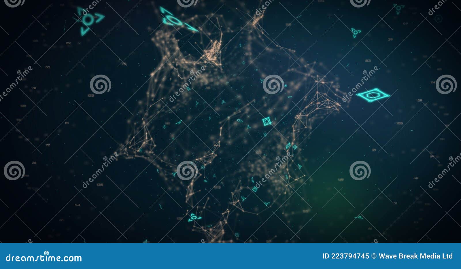 QR Code Scanner Against Blue Background Stock Illustration ...