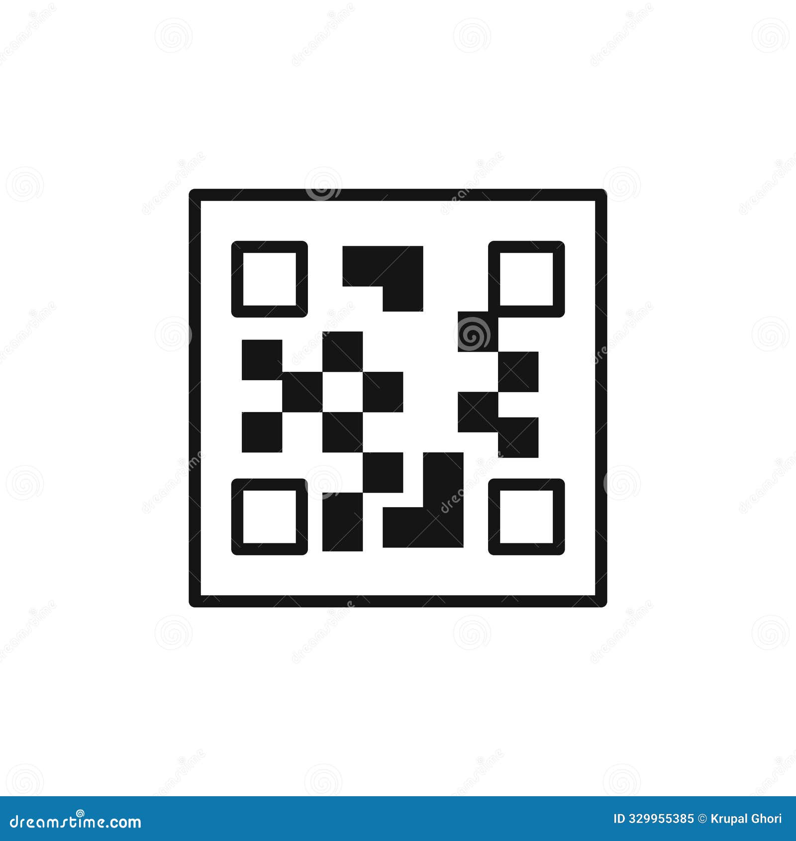 QR Code Scanner Icon Ideal for Digital Payments Stock Illustration ...