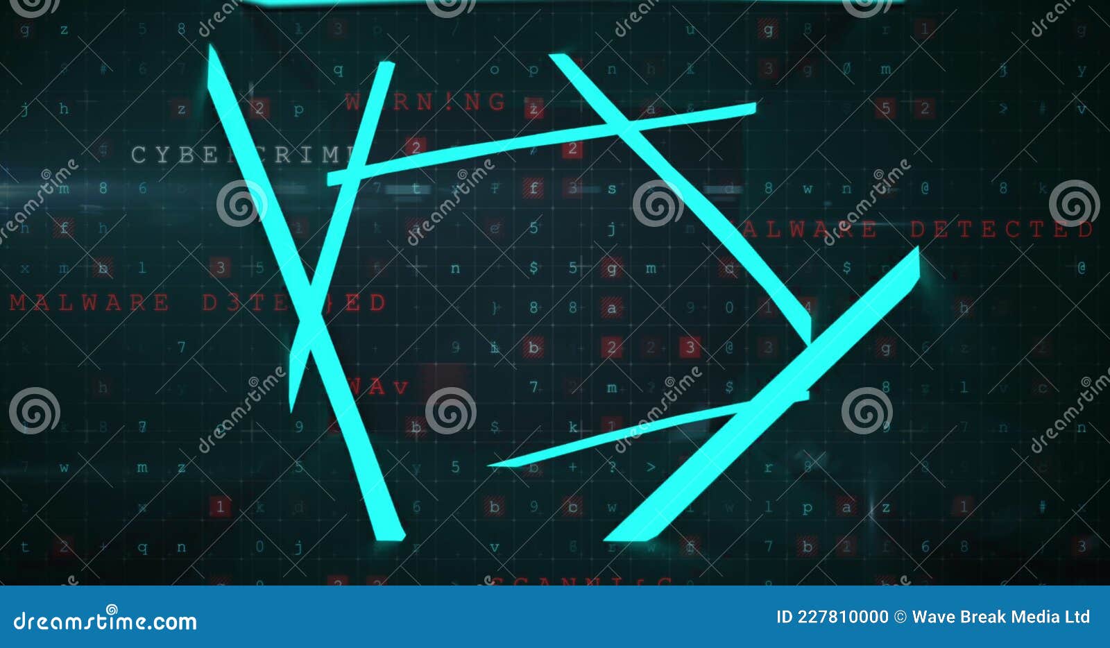 QR Code Scanner with Neon Elements Against Cyber Security Data ...