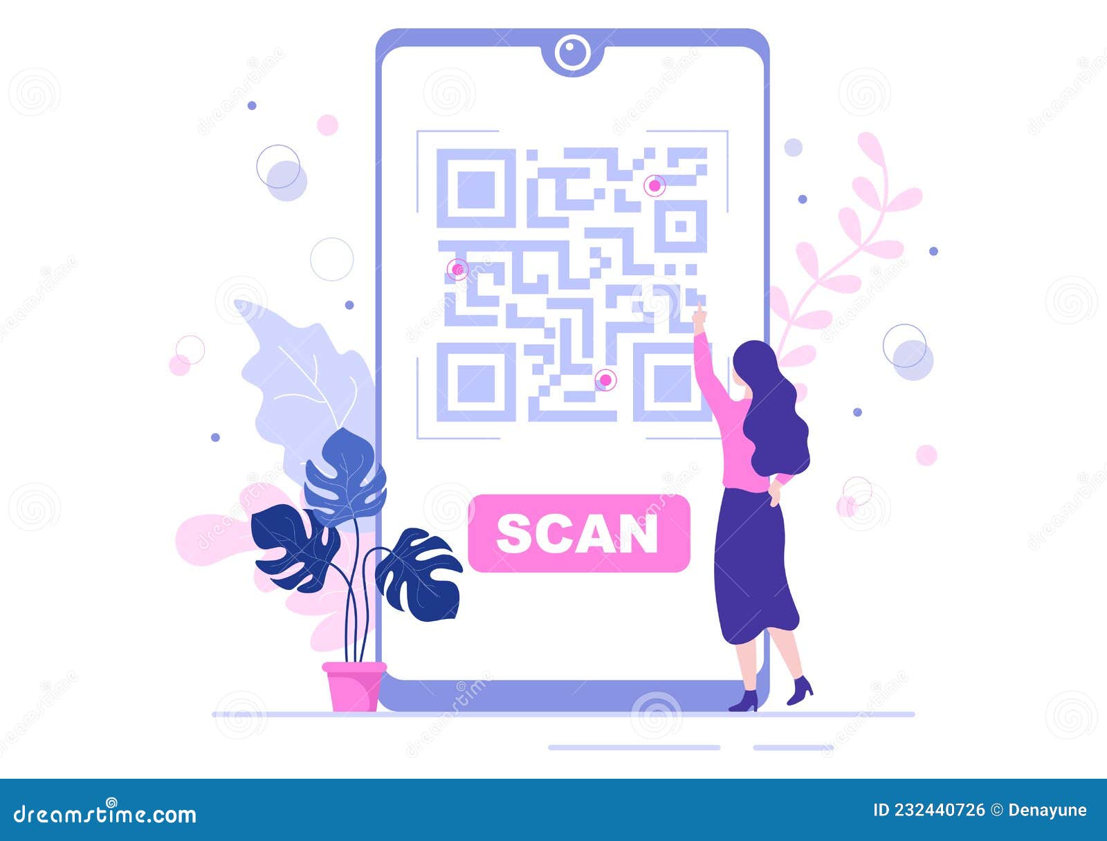 QR Code Scanner for Online Payment, Electronic Pay and Money Transfer ...