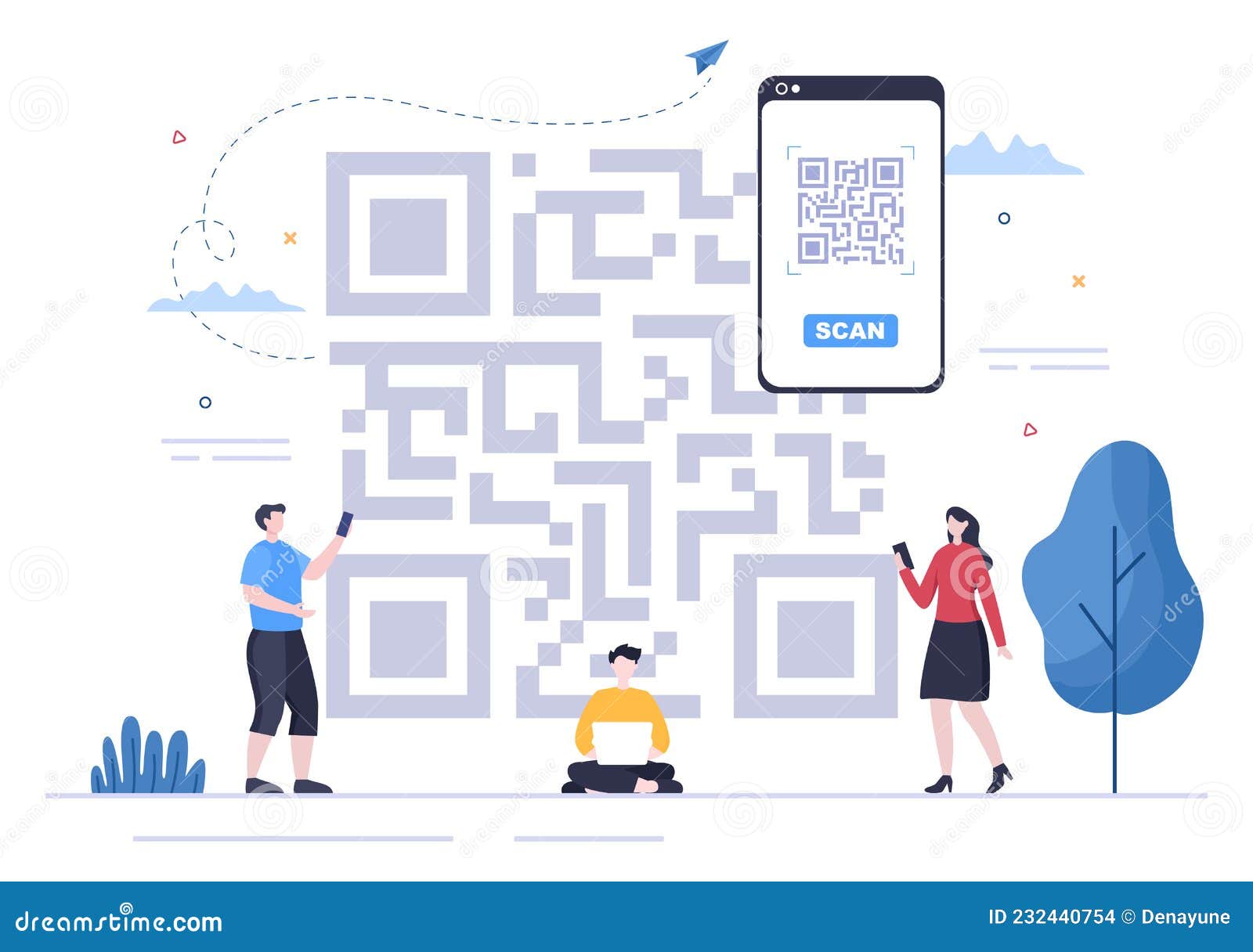 QR Code Scanner for Online Payment, Electronic Pay and Money Transfer ...