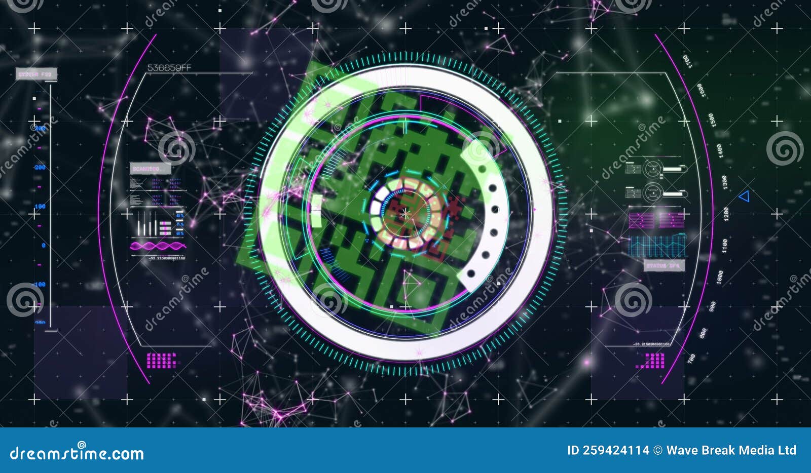 Qr Code Scanner Over Network of Connections Against Digital Interface ...