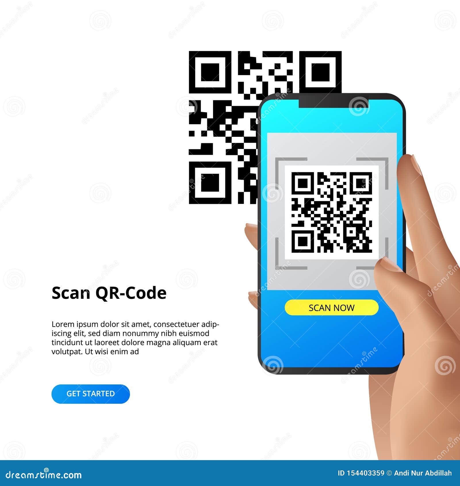 QR Code Scanning Camera Smartphone Concept for Payment or Everything ... QR Code Scanning Camera Smartphone Concept for Payment or Everything ...