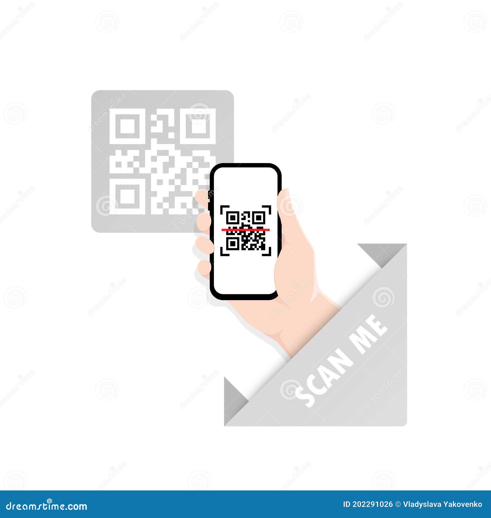 Qr Code Scanning Or Capture Mobile Phone Scan Me Read Bar Code Mobility Generating App