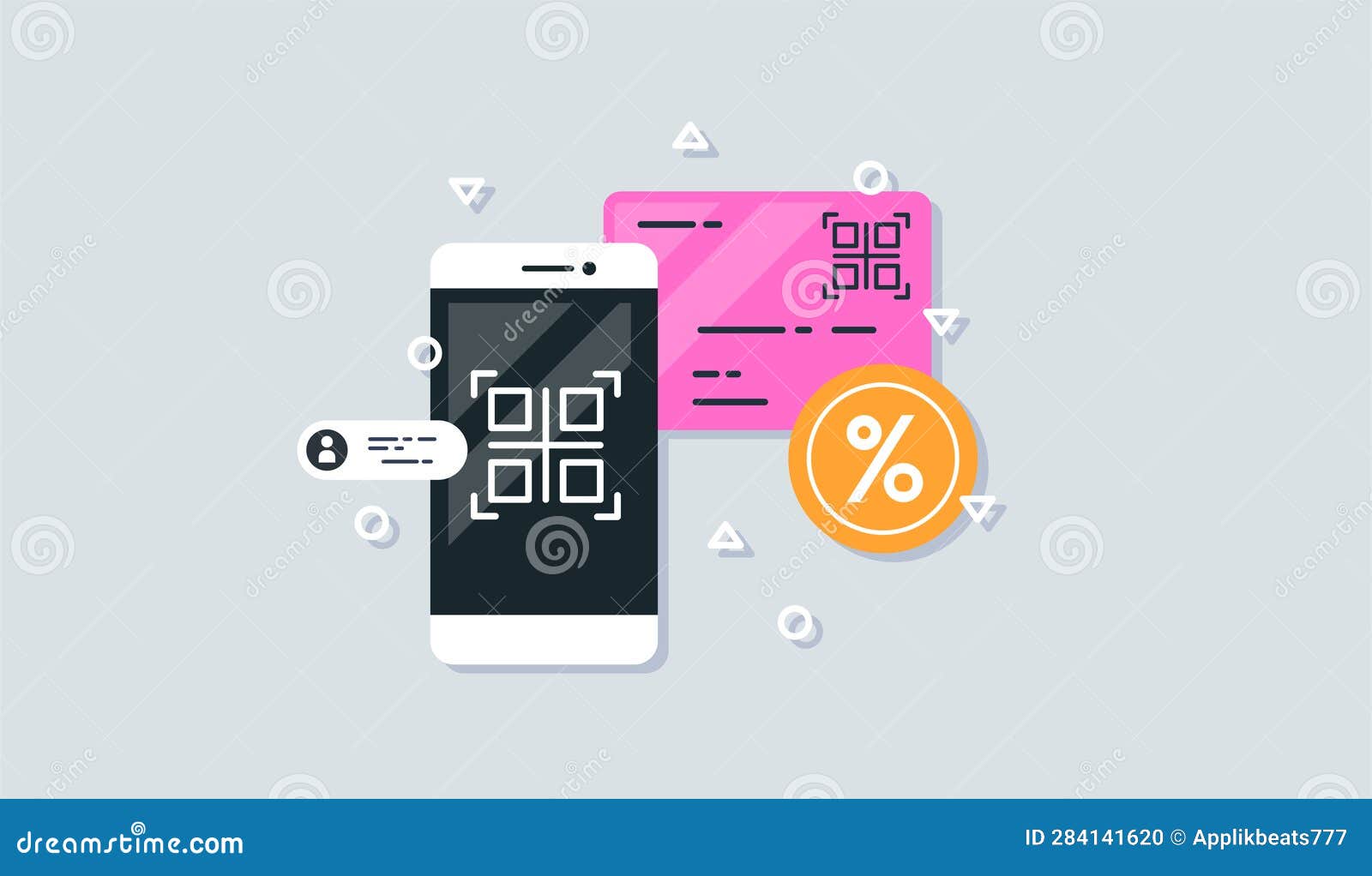 QR Code Scanning with Mobile Phone. Capture QR Code on Mobile Phone ...
