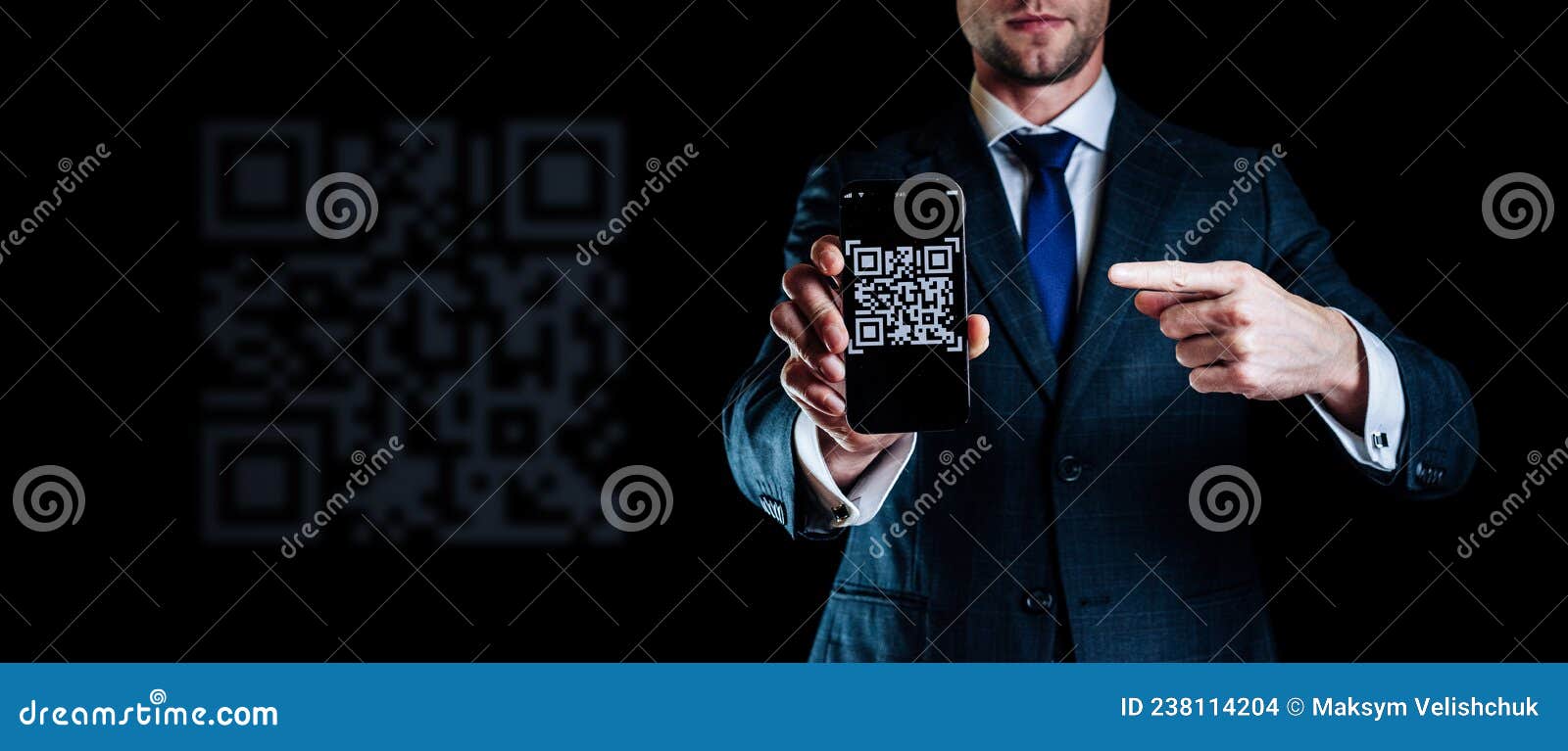 Qr Code Scanning. Mobile Smartphone Screen for Payment, Online Pay ...