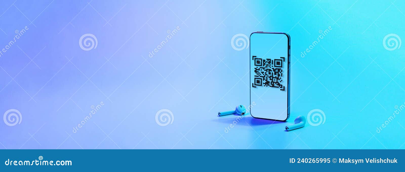 Qr Code Scanning. Mobile Smartphone Screen for Payment, Online Pay ...