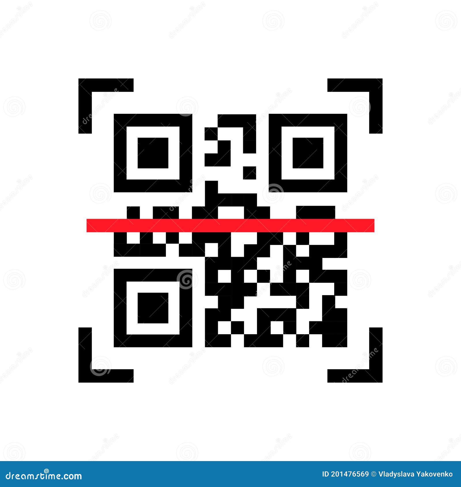 Qr Code Scanning Scan Me Read Bar Code Mobility Generating App Coding Stock Vector 6384