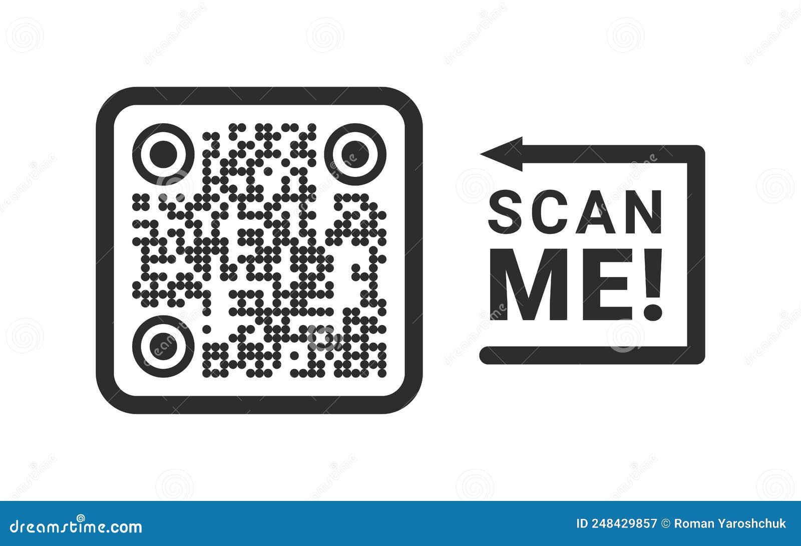 Qr Code. Schnellsteuerungscodes. Strichcode. Scan-QL-Symbol ...