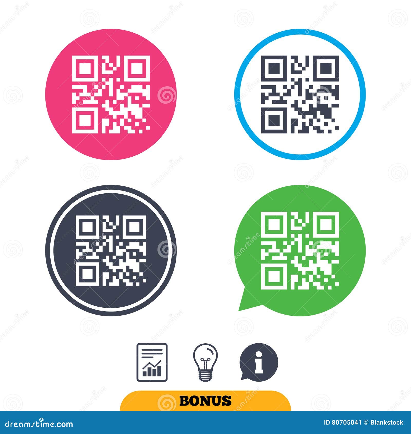 Qr Code Sign Icon. Scan Code Symbol Stock Vector - Illustration of ...