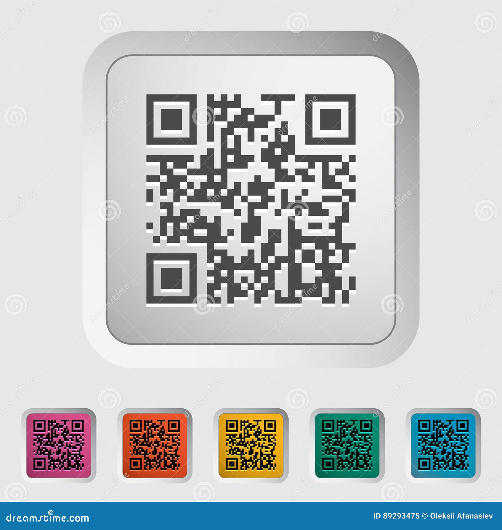 QR code stock vector. Illustration of computer, icon - 89293475