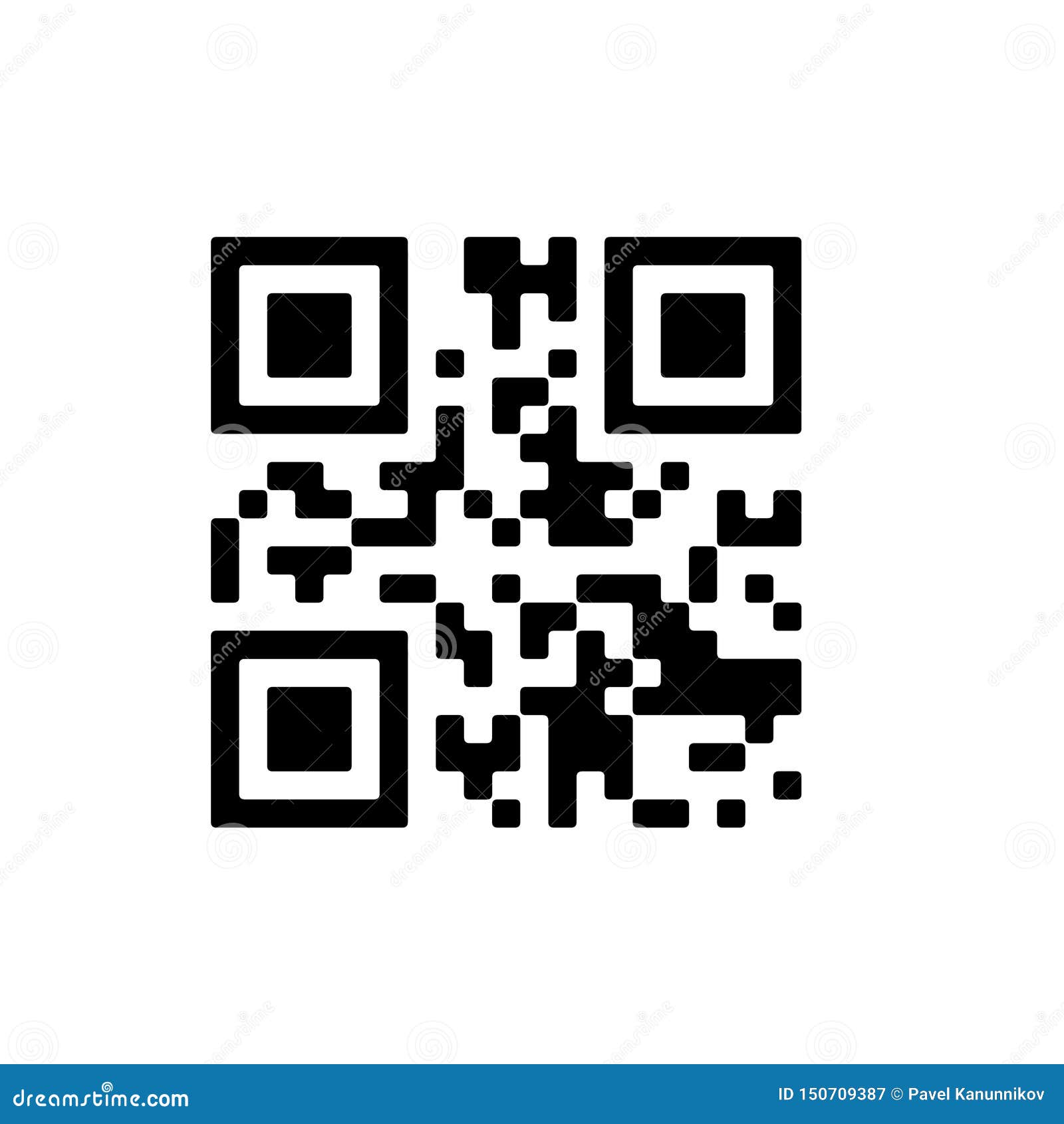 Qr code for smart phone stock vector. Illustration of laser - 150709387