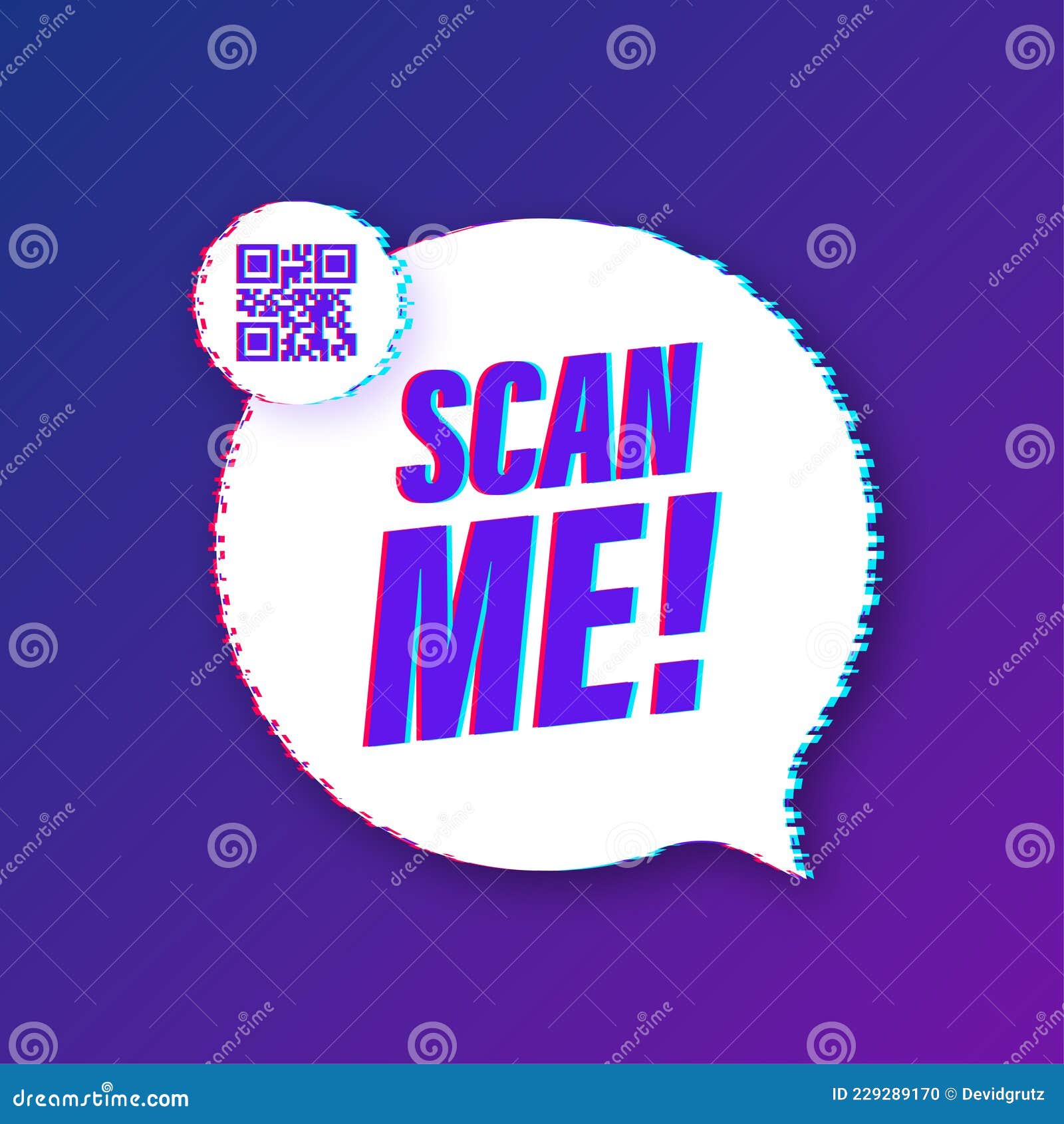 Glitch Art Scan Line As Old Tv Monitor Effect. Stock Photography ...