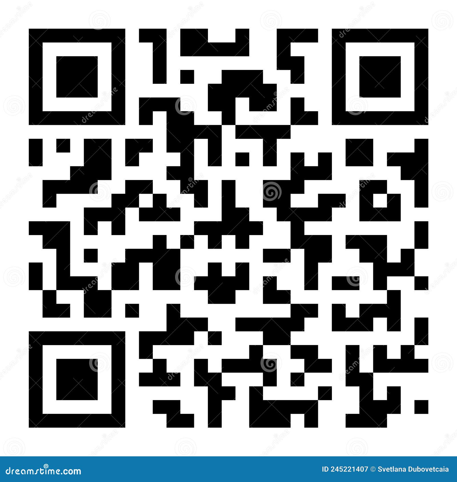 Qr Code. Square Icon. Black Qr Code Isolated On White Background ...