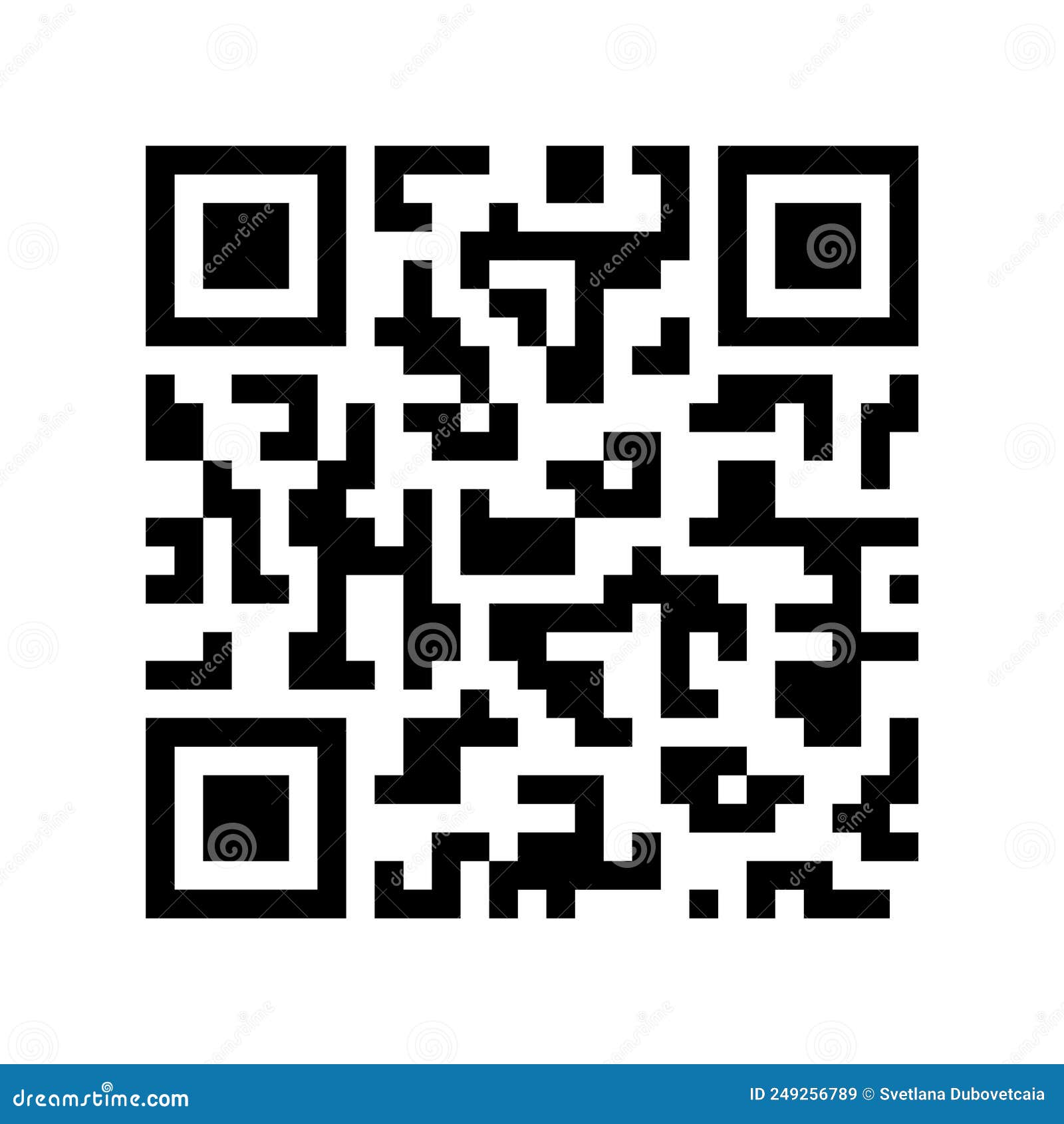 Qr Code. Square Icon. Black Qr Code Isolated On White Background ...