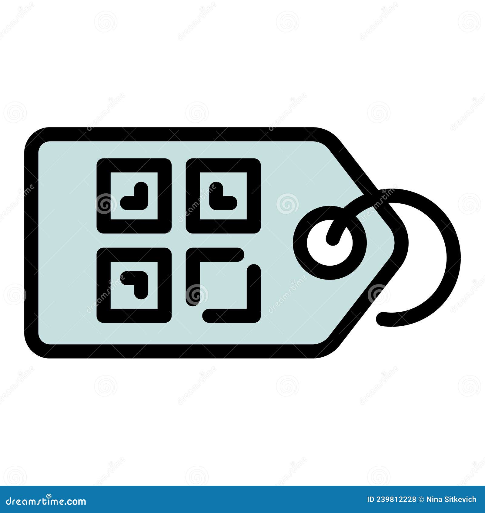 Qr Code Tag Icon Outline Vector. Mobile Scan Stock Vector ... Qr Code Tag Icon Outline Vector. Mobile Scan Stock Vector ...