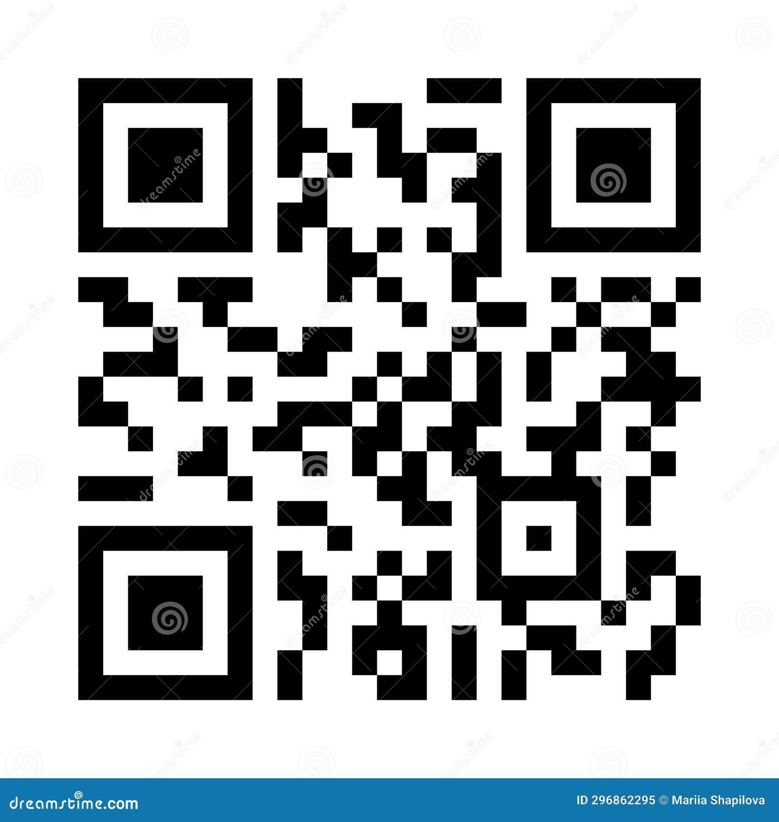 QR Code Template. Can Use For Smartphone Scanning Cartoon Vector ...