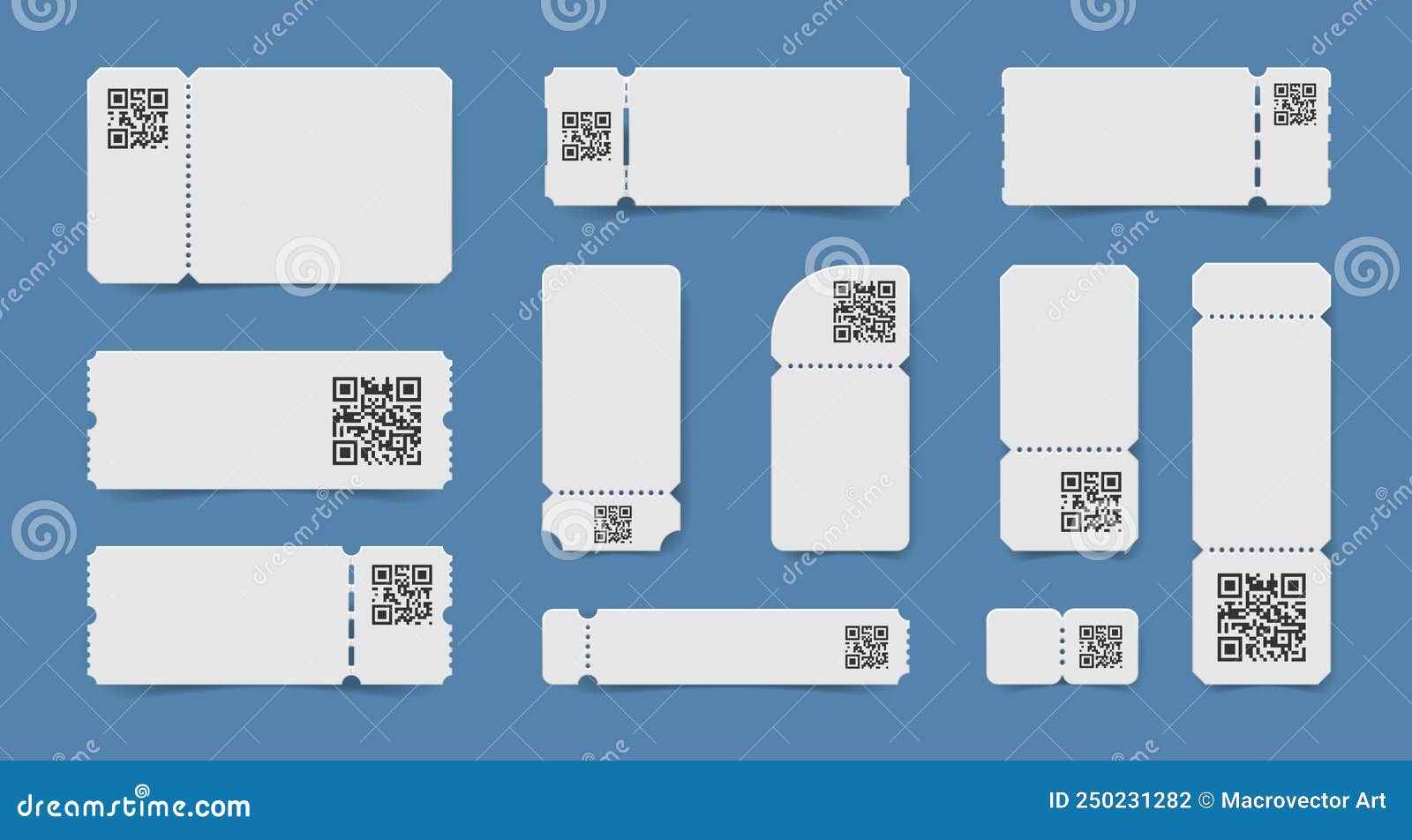 Ticket Punch Thin Line Icon, Public Transport Concept, Ticket With Tear ...