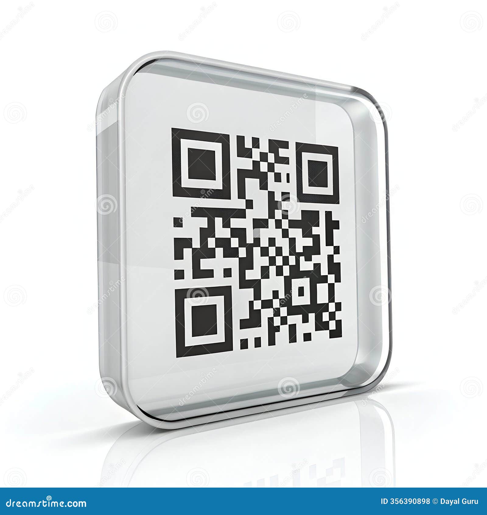 QR Code Vector Icon Illustration 3D Rendering Transparent Element Stock ...