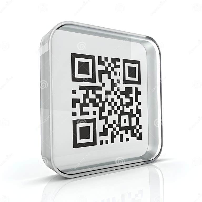 QR Code Vector Icon Illustration 3D Rendering Transparent Element Stock ...