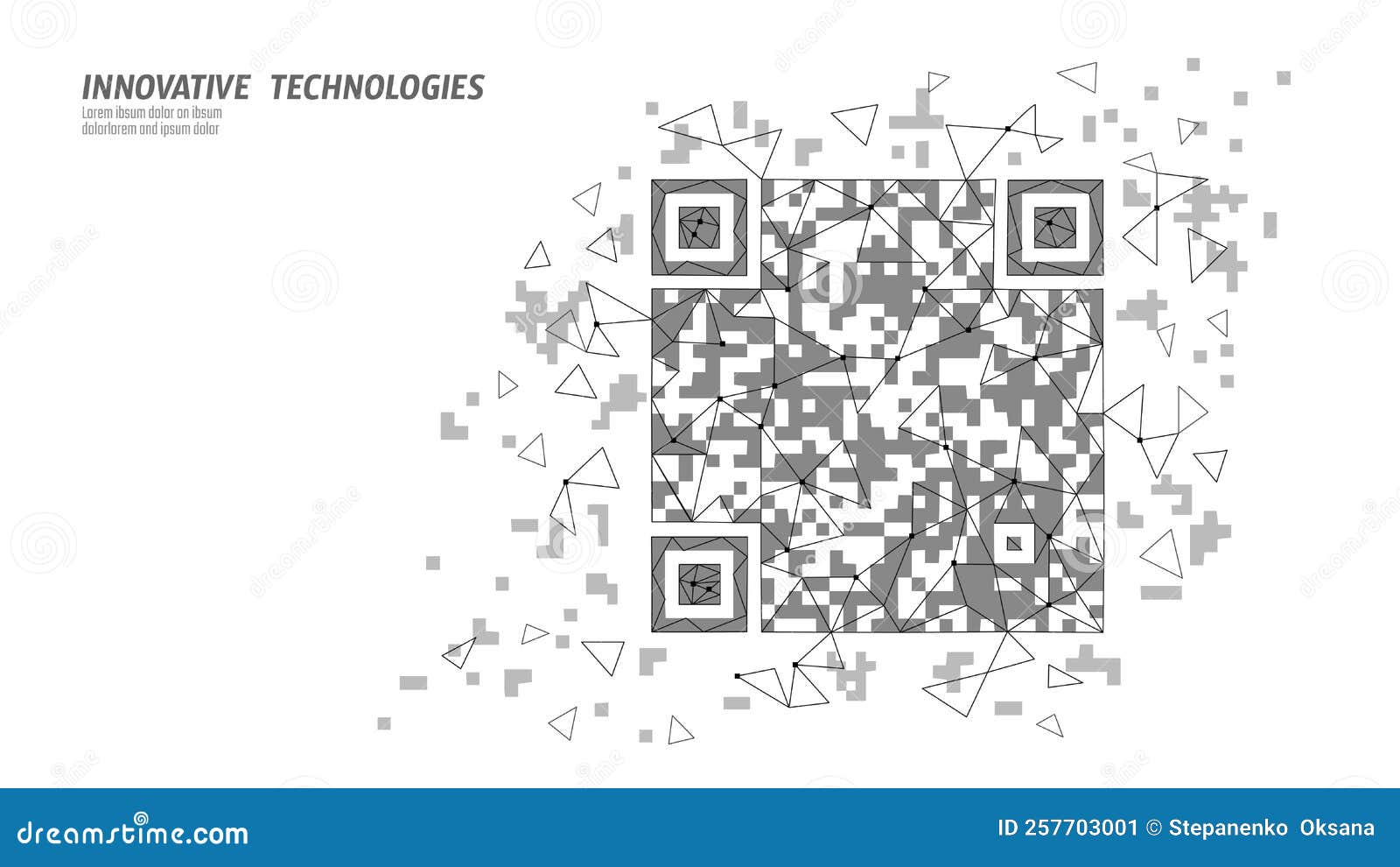 QR Code Verification Online Technology. 3D Web Link Identification ...